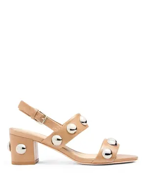 Cinq À Sept Gemma Studded Block Heel Sandals