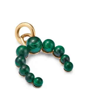 MOON & MEADOW 14k Yellow Gold Bead Curved Charm Pendant
