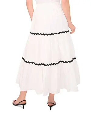 CECE DUPRAZ Tiered Cotton Skirt