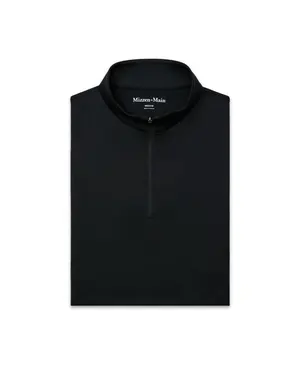 Mizzen+main Highland Quarter Zip - Black
