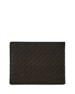 FERRAGAMO Gancio Woven Cardholder