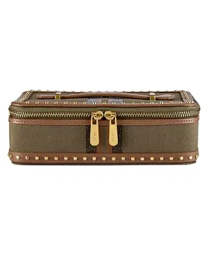 Wolf Ida Travel Zip Jewelry Case - Khaki