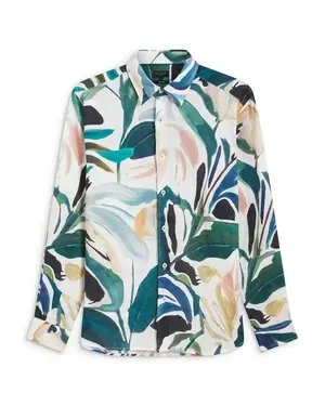 Ted Baker London Rogersy Relaxed Fit Tropical Floral Shirt