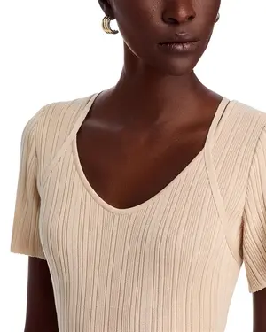 Misook Knit Fit And Flare Dress