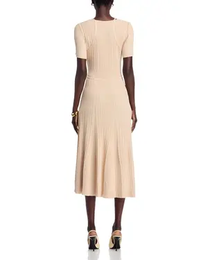 Misook Knit Fit And Flare Dress
