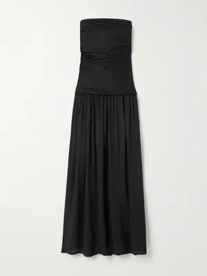 Faithfull The Brand Hedy Strapless Maxi Dress - Black