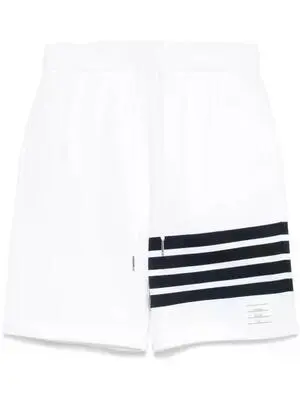 Thom Browne 4-bar Stripe Track Shorts - White