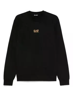 EA7 Logo-print Sweatshirt - Black