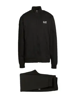EA7 Tracksuit Size Cotton, Elastane - Black