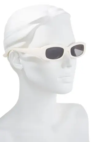 Bp. Slim Rectangle Sunglasses - Ivory