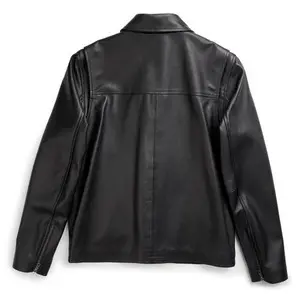 LAST WOLF Rainer Moto Leather Jacket - Black