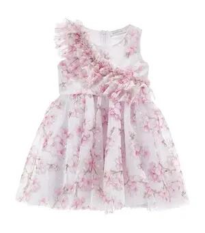 Monnalisa Tulle Flower Dress