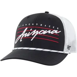 '47 Arizona Diamondbacks Downburst Trucker Adjustable Hat - Black