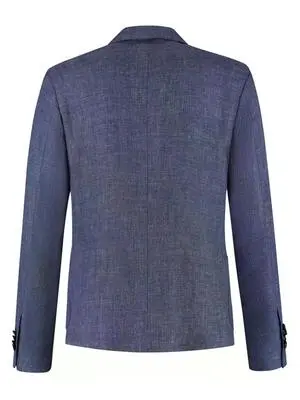 LUIGI BORRELLI Single-breasted Blazer - Blue