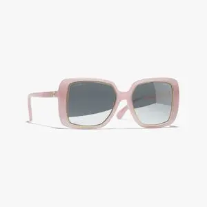 Chanel Square Sunglasses - Pale Pink