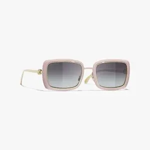 Chanel Rectangle Sunglasses - Pale Pink