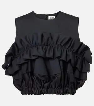 Noir Kei Ninomiya Ruffled Wool Top
