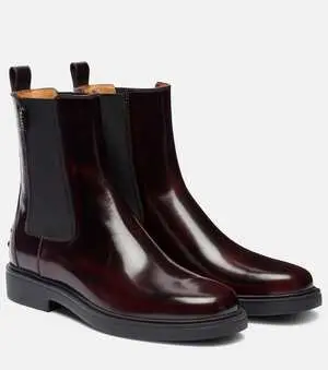 TOD'S Leather Ankle Chelsea Boots