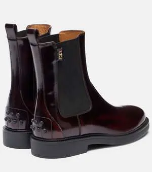 TOD'S Leather Ankle Chelsea Boots