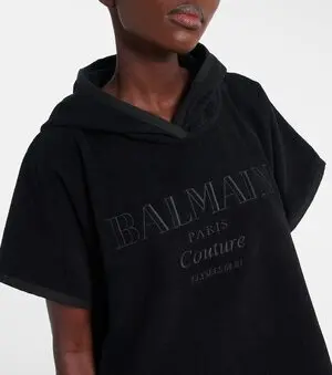 Balmain Couture Cotton Terry Beach Cover-up