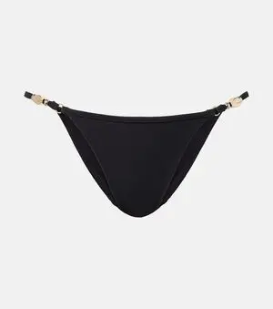 SAME Embellished Bikini Bottoms - Black