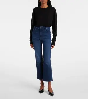 FRAME Reboot Crop High-rise Bootcut Jeans