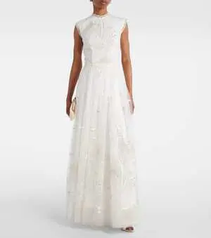Costarellos Embroidered Bridal Gown