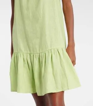 Asceno Adana Linen Minidress