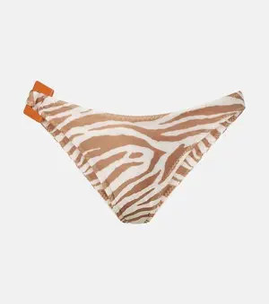 SAME 90s Zebra-print Bikini Bottoms - Brown