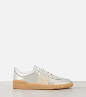 Valentino Garavani Vlogo Metallic Leather Sneakers