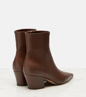 GIANVITO ROSSI Keinna 55 Leather Ankle Boots