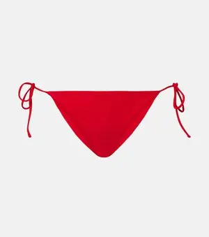 Jade Swim Ties Bikini Bottoms - Red