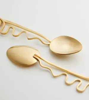 L'Objet Spirale Set Of 4 Cocktail Spoons - Gold