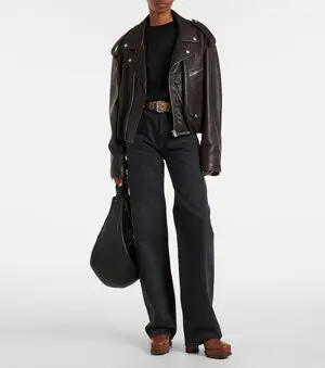 GIANVITO ROSSI Harlem 70 Leather Platform Ankle Boots - Brown