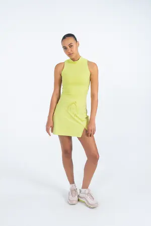 SIERRA MADRE GOLF High-Rise Skort With Pockets Lime
