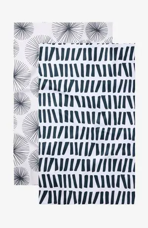 GEOMETRY Kitchen Tea Towel Set Sky Lines