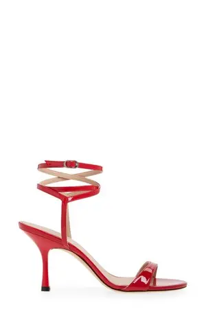 STUART WEITZMAN Nudist Wrap 85 Sandal - Cherry