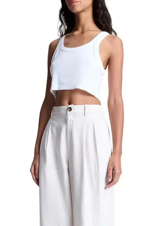 A.L.C. Halsey Crop Tank - White