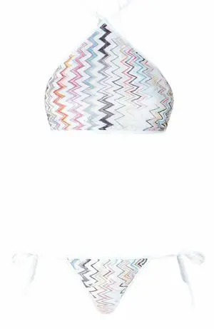 Missoni Bikini With Halter Neck And Sequins - Multicoloured