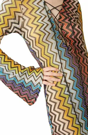 Missoni Long Caftan With Zig Zag Pattern