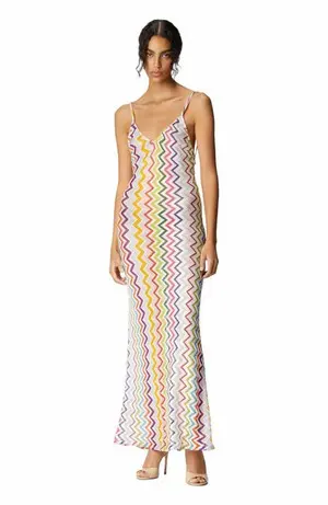 Missoni Long Cover-up With Open Back - Multicoloured