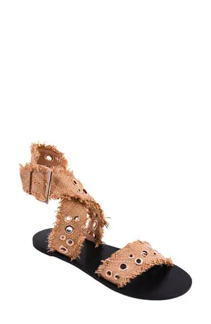 SHU SHOP Cindy Ankle Strap Sandal - Natural Woven