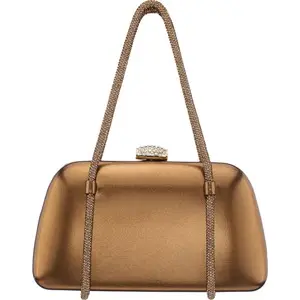 Nina Camara Frame Clutch - Bronze