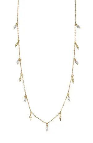 Argento Vivo Molten Charm Necklace - Gold