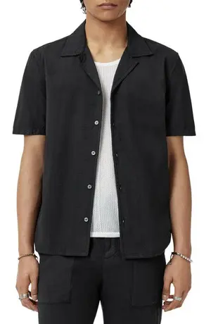 John Varvatos Camp Collar Shirts For Men