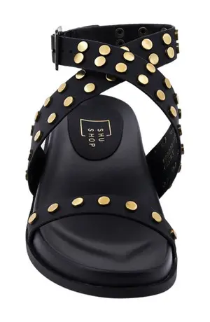 SHU SHOP Cicily Ankle Strap Sandal - Black