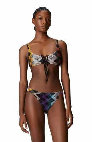 Missoni Brasserie Bikini With Tie Details - Multicoloured
