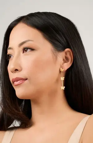 KIARA BY KI-ELE Nadine Butterfly Drop Earrings
