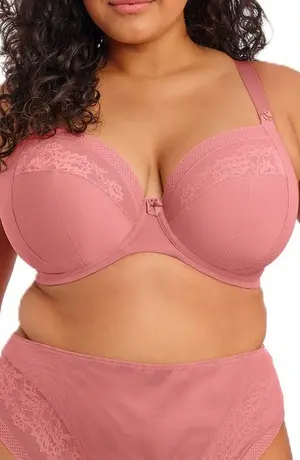 Elomi Nerina Underwire Plunge Bra - Dusty Rose