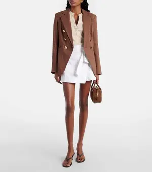 Veronica Beard Elle Dickey Linen-blend Blazer